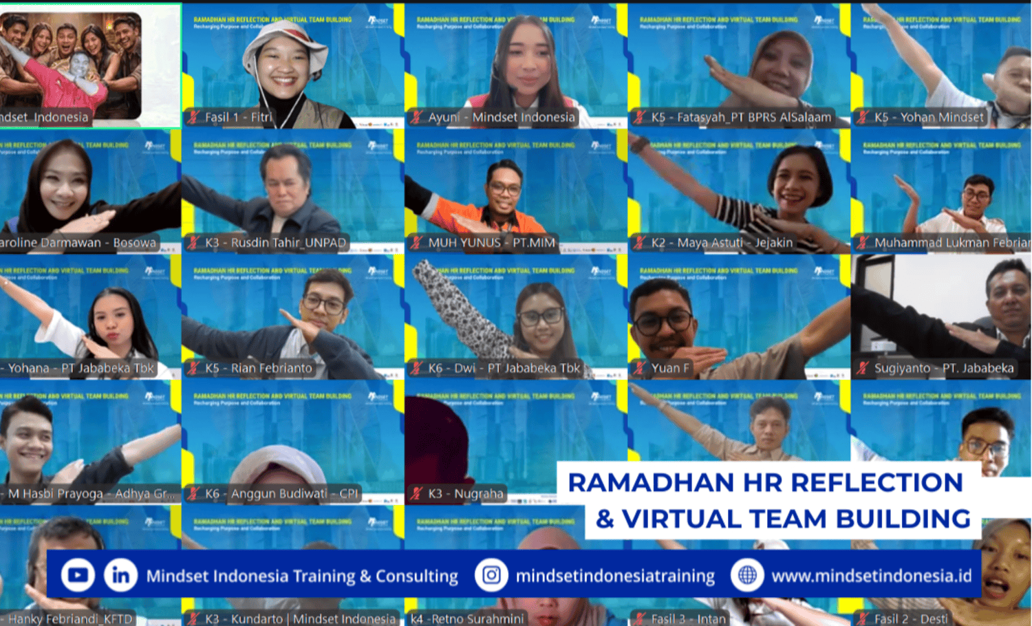 Ramadhan HR Reflection & Virtual Team Building – Recharging Purpose and ...